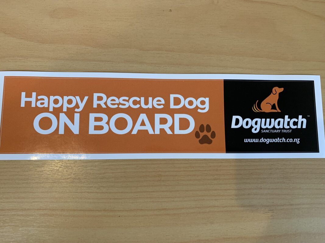 Bumper Sticker – Happy – Dogwatch Sanctuary Trust